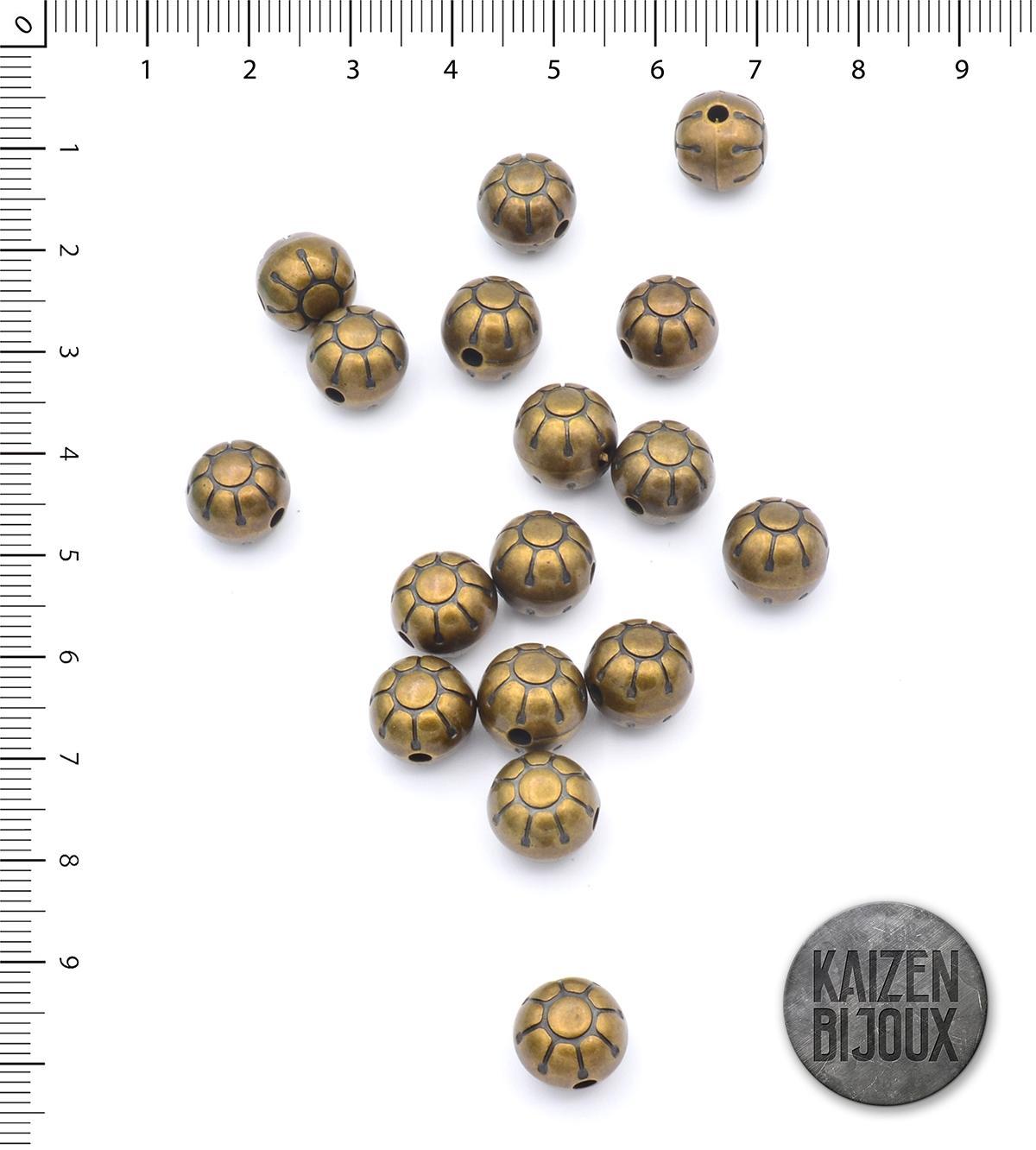 Cuentas Plástico CCB Bronce - Kaizen Bijoux