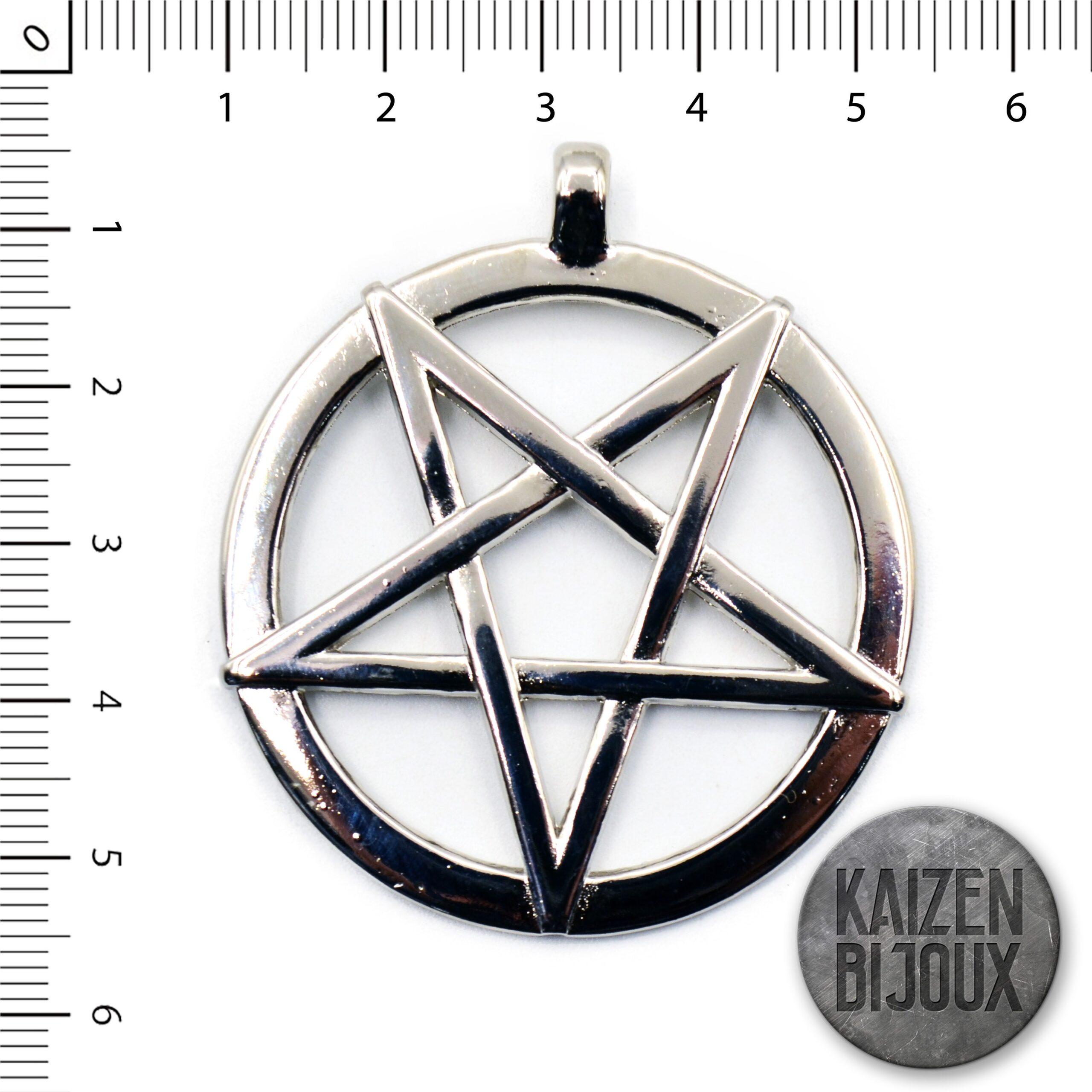 Pentagrama 43mm pase invertido - Kaizen Bijoux